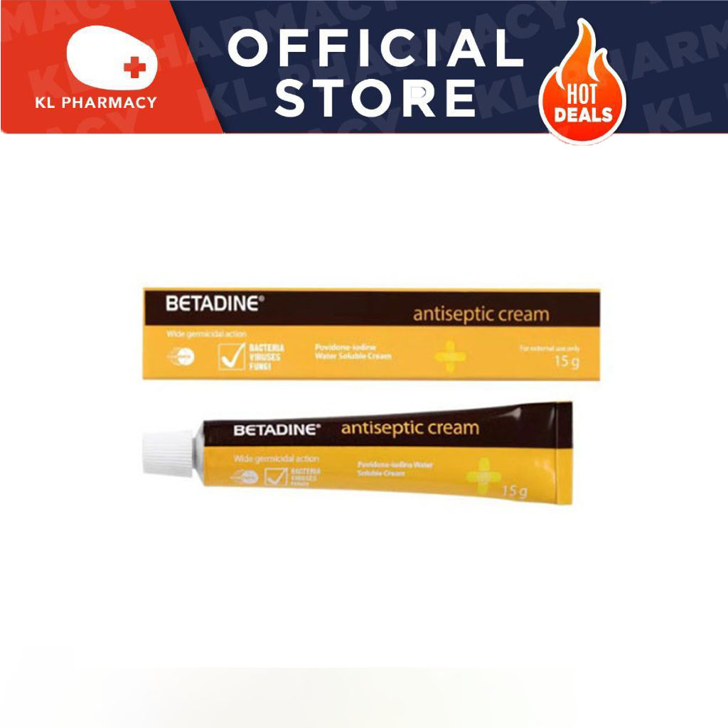 BETADINE ANTISEPTIC CREAM 15G | Shopee Malaysia
