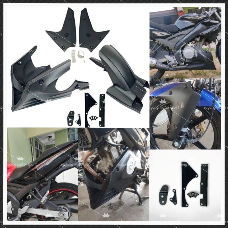 YMH FZ150 V1/V2 LOWER COVER SET WITH BRACKET BODY SET FORK COVER BAJAK ...