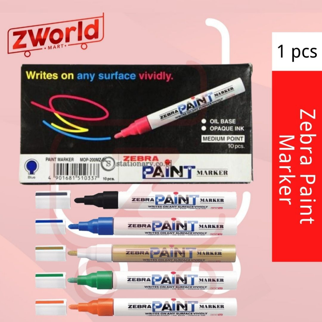 ZEBRA PAINT MARKER MOP-200MZ (READY STOCK / 100% ORIGINAL) | Shopee ...