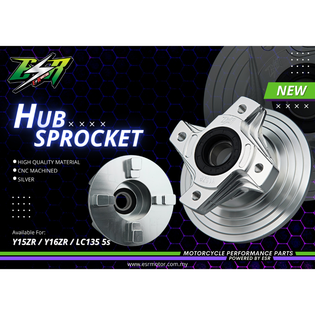 ESR MOTOR CNC ALLOY HUB SPROCKET FOR Y15/Y16 & LC5s | Shopee Malaysia