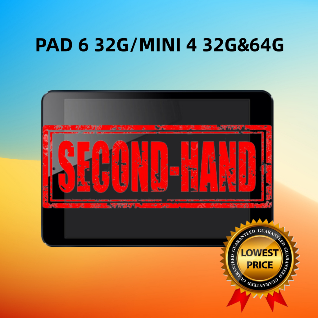 Used PAD 6 32G / MINI 4 32G&64G | Shopee Malaysia