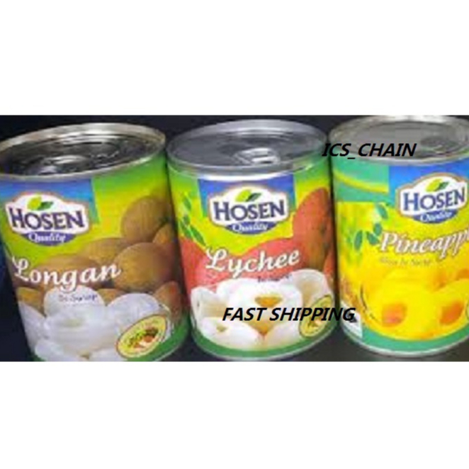 HOSEN LONGAN/ PINEAPPLE /LYCHEE TIN 525g(EXPIRED 2027) | Shopee Malaysia
