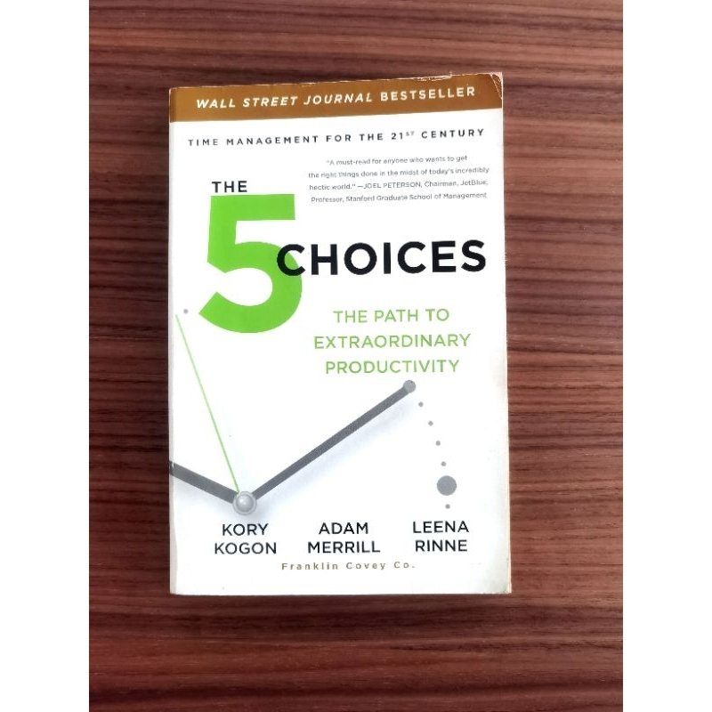 The 5 Choices The Path To Extraordinary Productivity Time Management ...