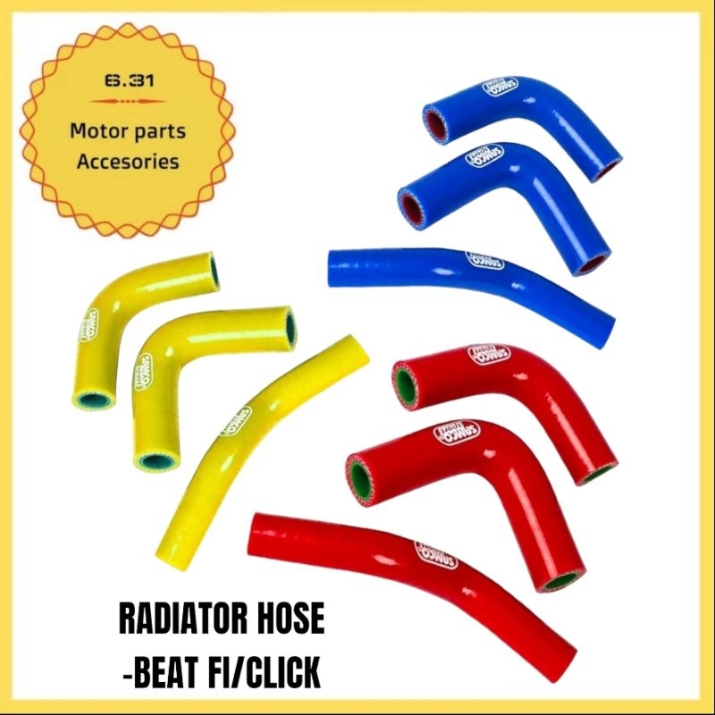 SAMCO HONDA BEAT V1 V2 CLICK FI RADIATOR HOSE COOLANT HOSE SILICONE ...