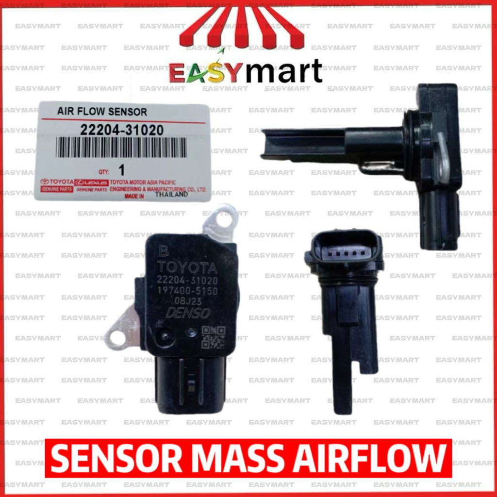 Sensor Mass Air Flow Ori Denso Toyota Alphard ANH20 Vellfire Estima ACR50 Altis Camry ACV40 ...