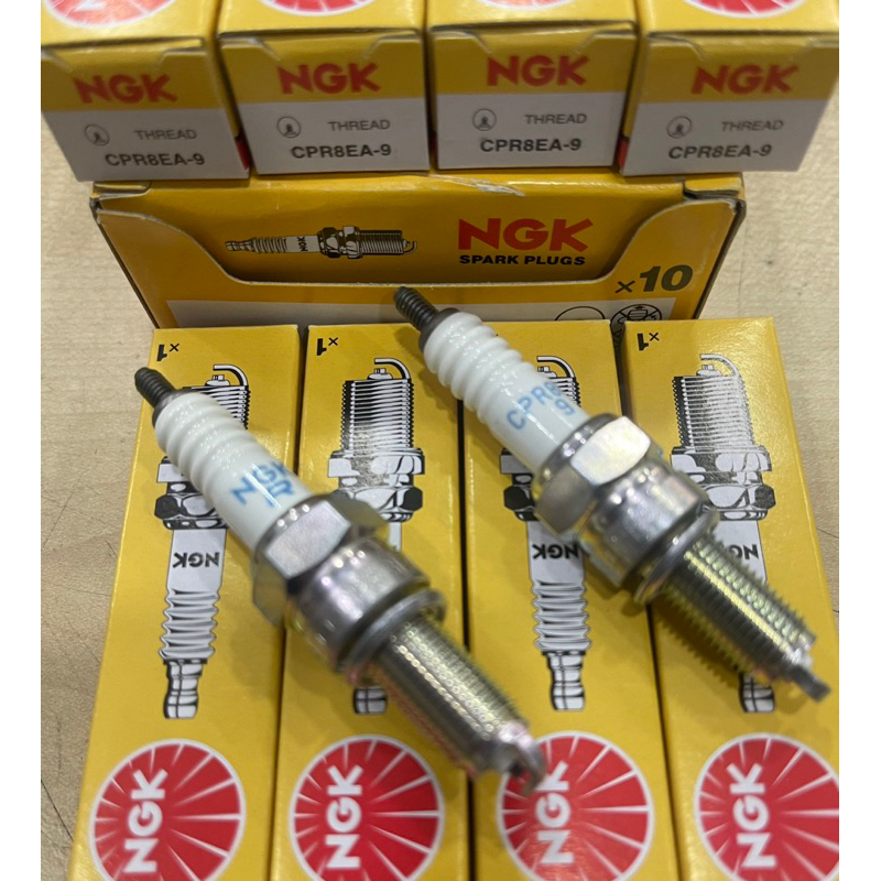 NGK spark plugs CPR8EA-9 CPR6EA-9 CR8E FOR LC135 V1-V7 Y15 FZ150 NMAX ...
