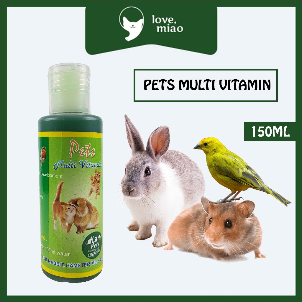 Multi Vitamin For Rabbit Hamster Rat Nice & Small Animal 150ml | Shopee ...