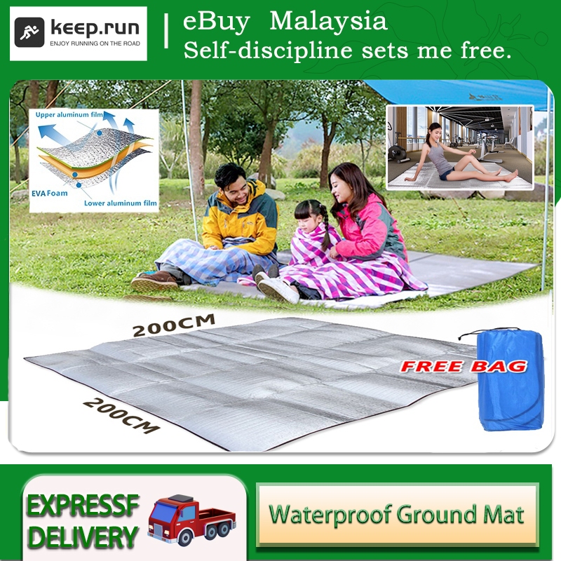 Waterproof Ground Mat Camping Double Sided Aluminium Foil Tikar Outdoor ...