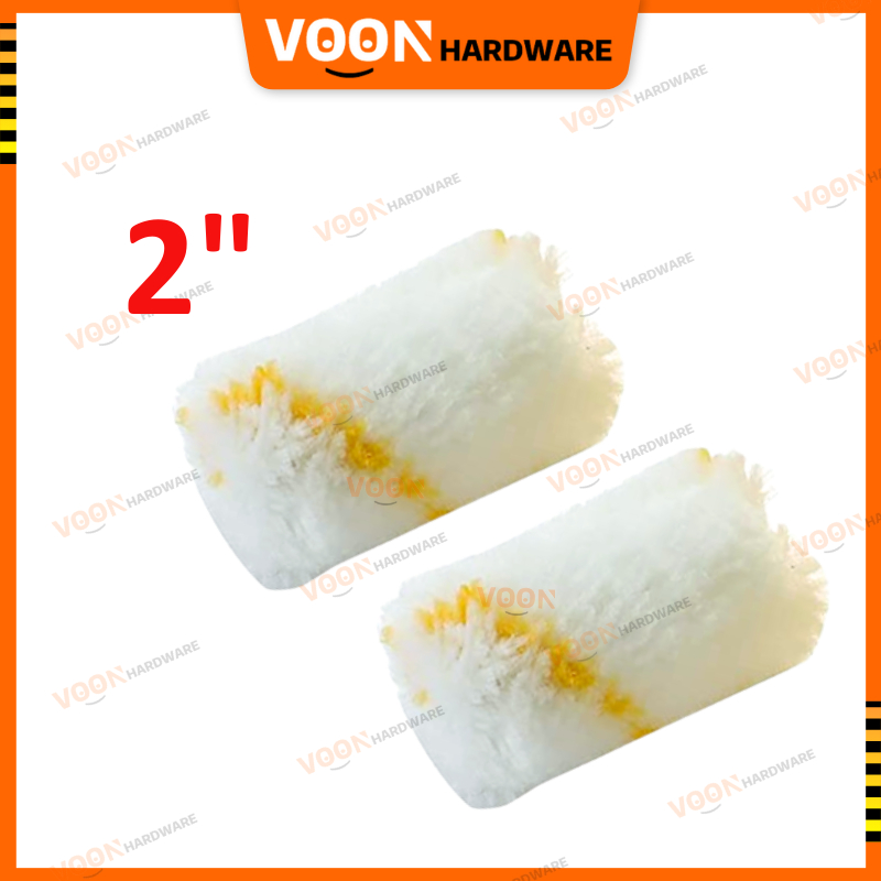VOON 2pcs 2” Paint Roller Refill Small Painting Paint Brush Roller ...