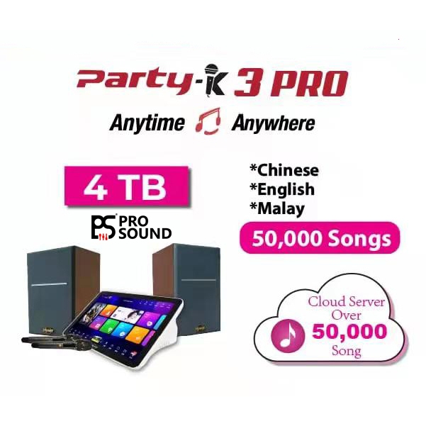 Party K3 Pro All in 1 Karaoke System 4TB | Shopee Malaysia