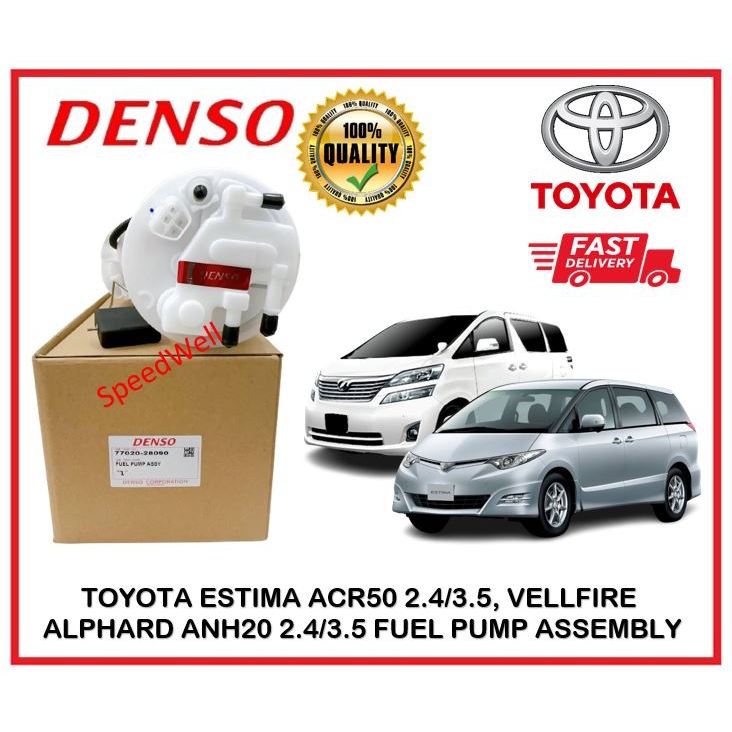 TOYOTA ESTIMA ACR50 2.4/3.5CC, VELLFIRE ANH20, ALPHARD ANH20 2.4/3.5CC FUEL PUMP DENSO OEM ...