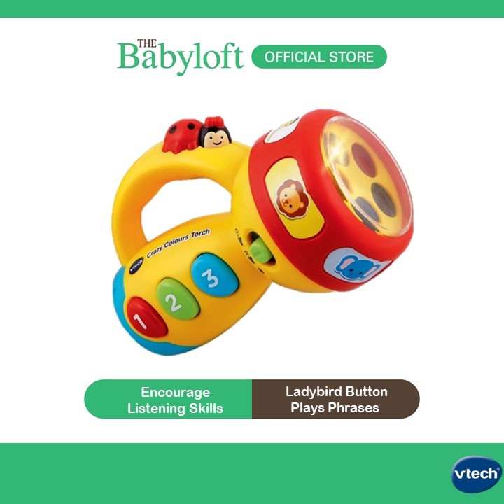 VTech Crazy Colours Torch Toys 12-36 months Learning Toys | Shopee Malaysia