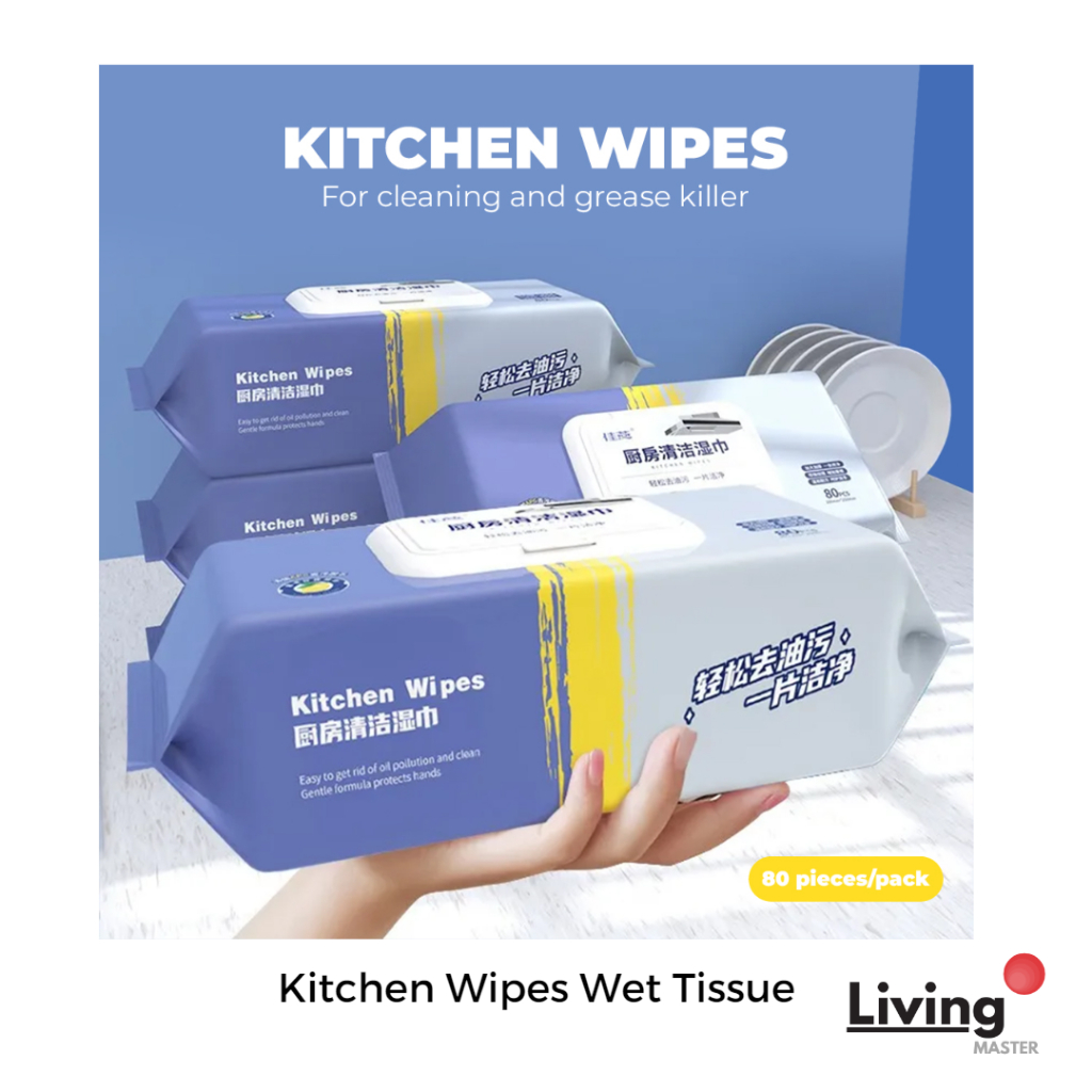 Kitchen Cleaning Wet Wipes Kitchen Wipes Kitchen Towel Tissue 80 Sheets ...
