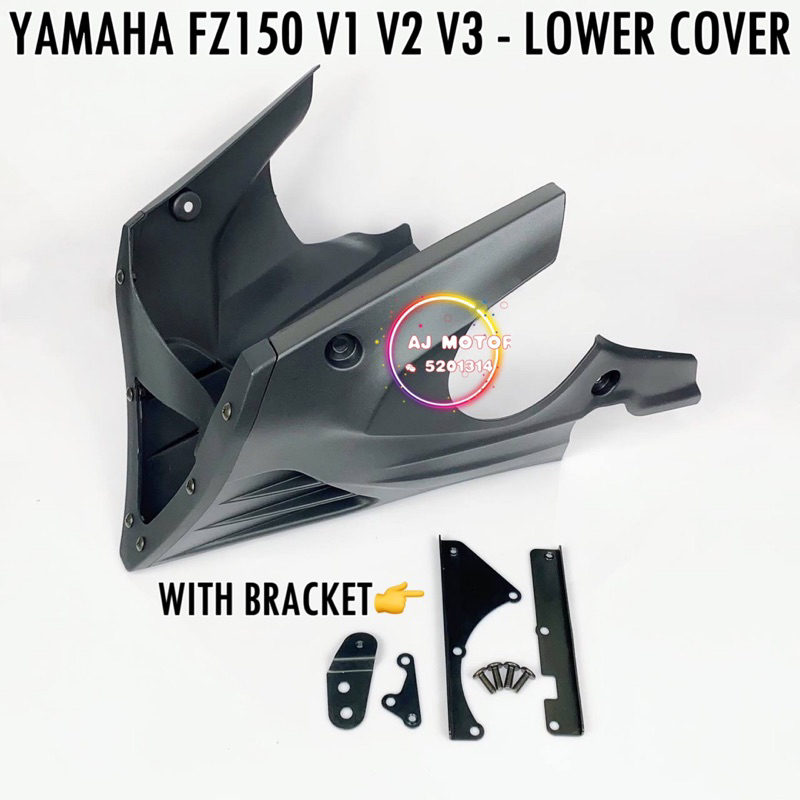 YAMAHA FZ150 FZ150i FZ V1 V2 V3 LOWER COVER WITH BRACKET ENGINE BODY ...
