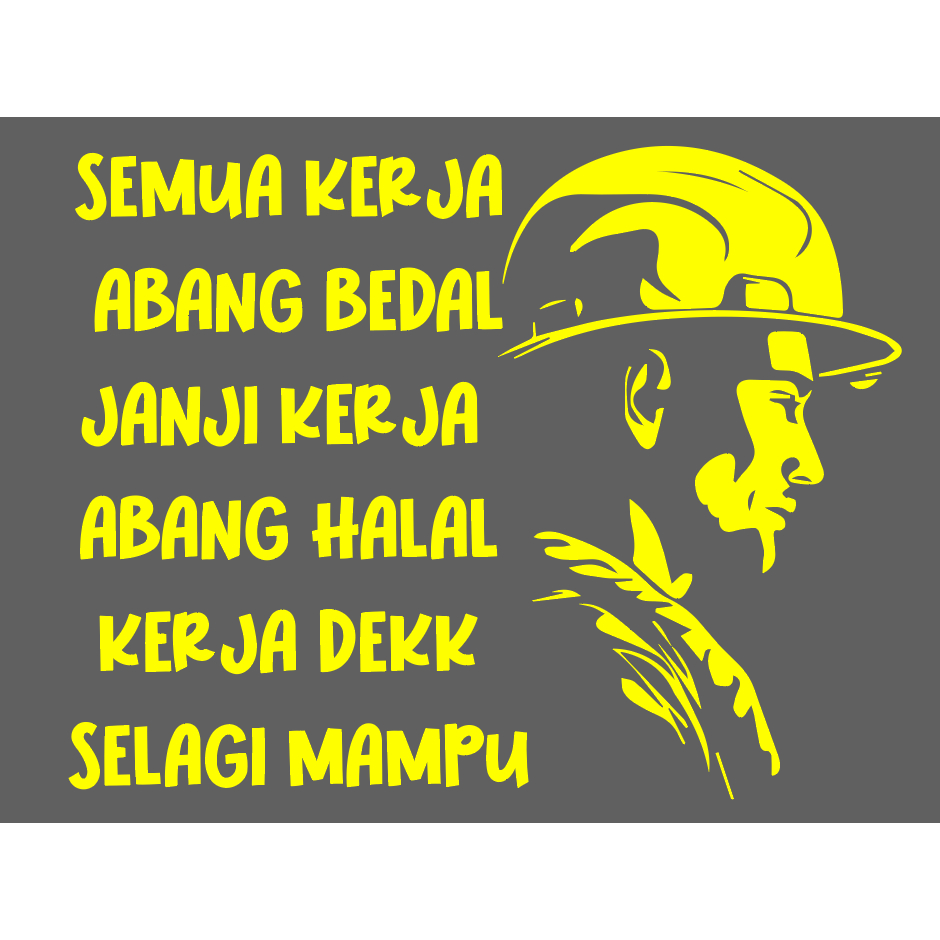 SEMUA KERJA ABANG BEDAL STICKER LORI,STICKER CERMIN KERETA LORI ...