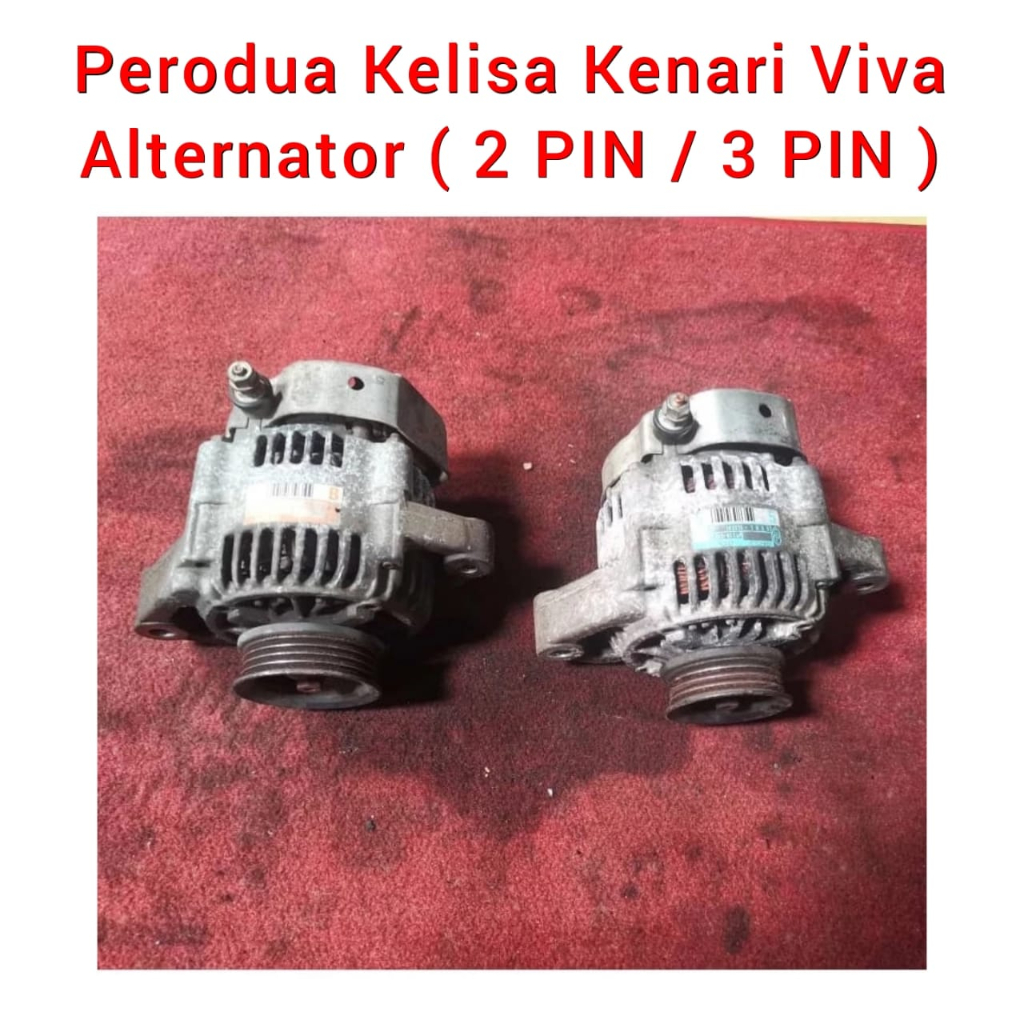Perodua Kelisa Kenari Viva Kembara Denso Alternator ( 2 PIN / 3 PIN ...