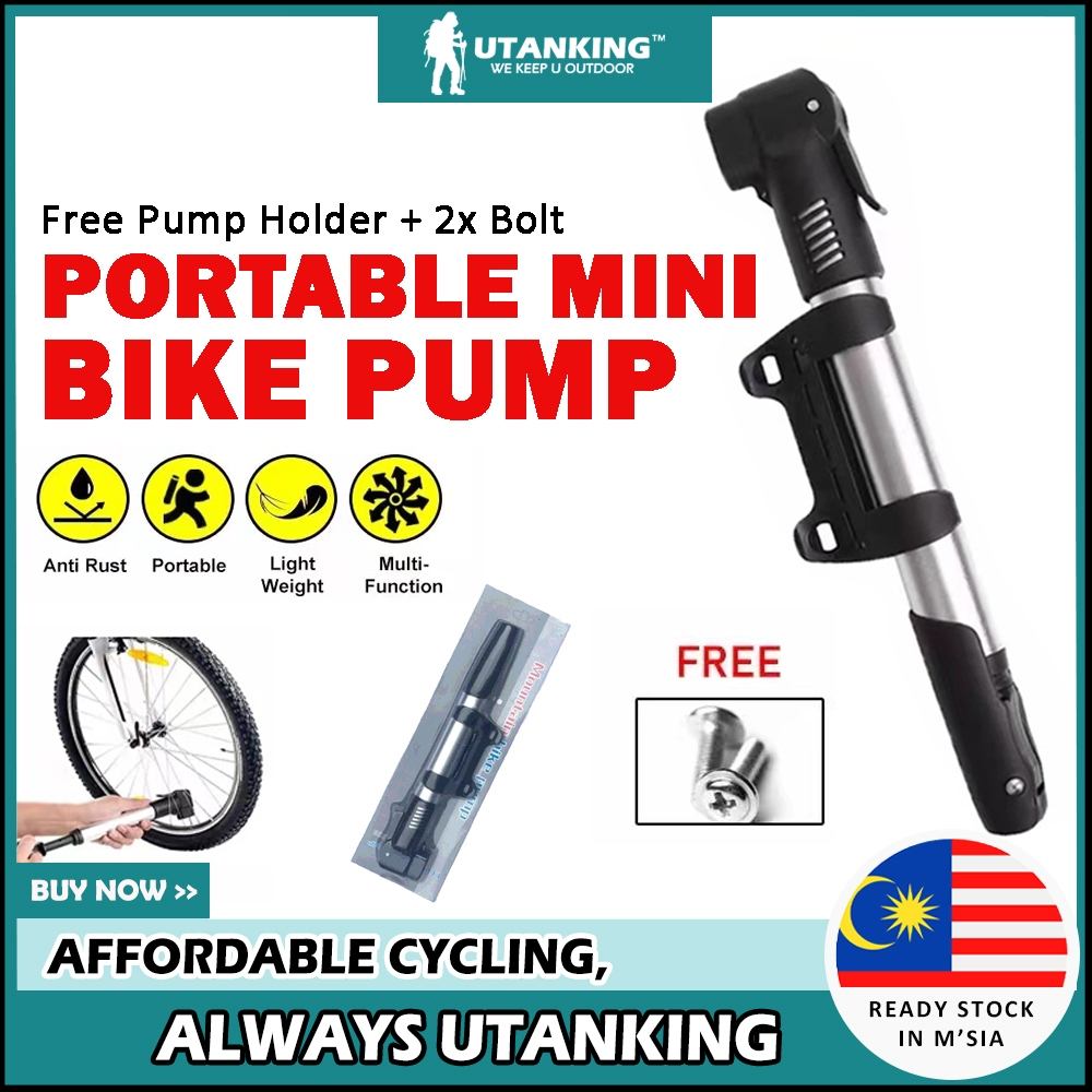 UtanKing™ Mini Bike Pump MTB Bicycle Tyre Ball Air Pump Motorcycle Tire ...