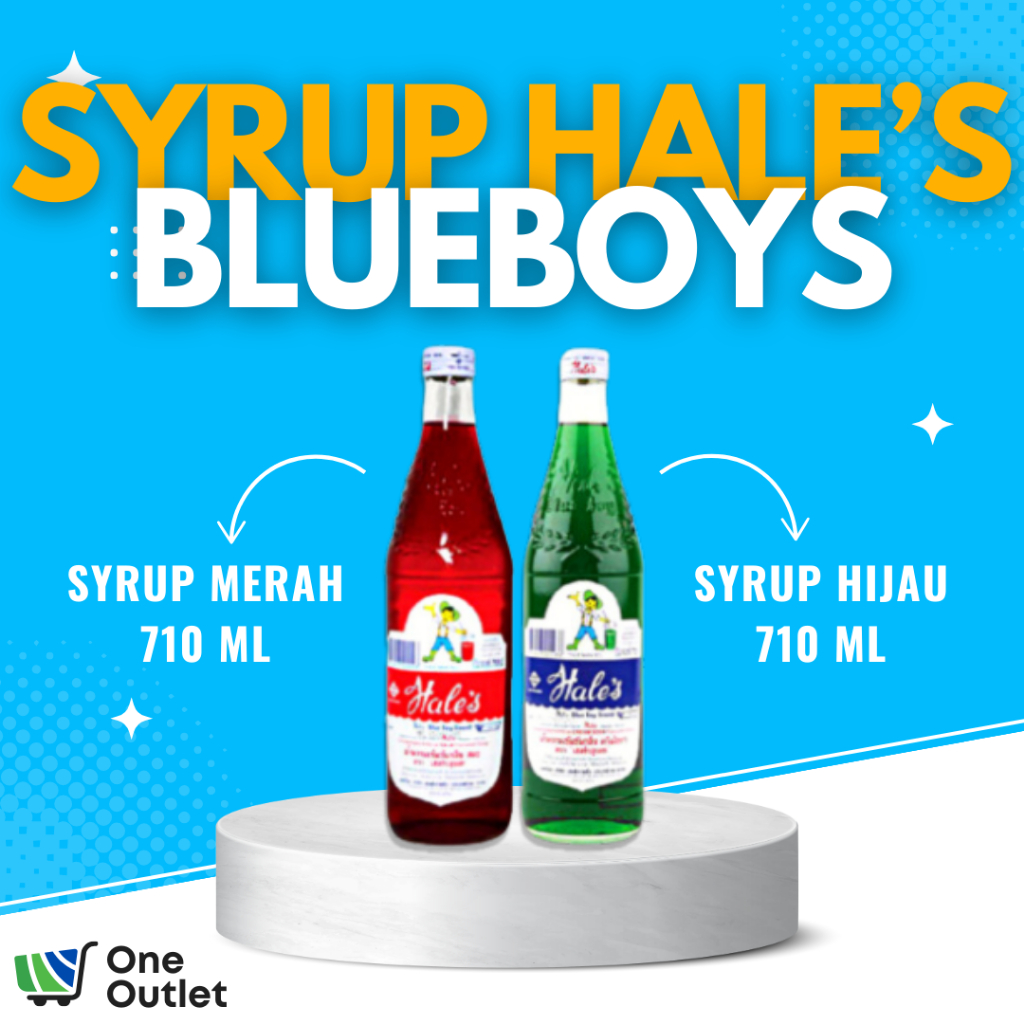 HALE's Blueboy Syrup Thailand Sirap Perisa Red Sala dan Green Soda (710 ...