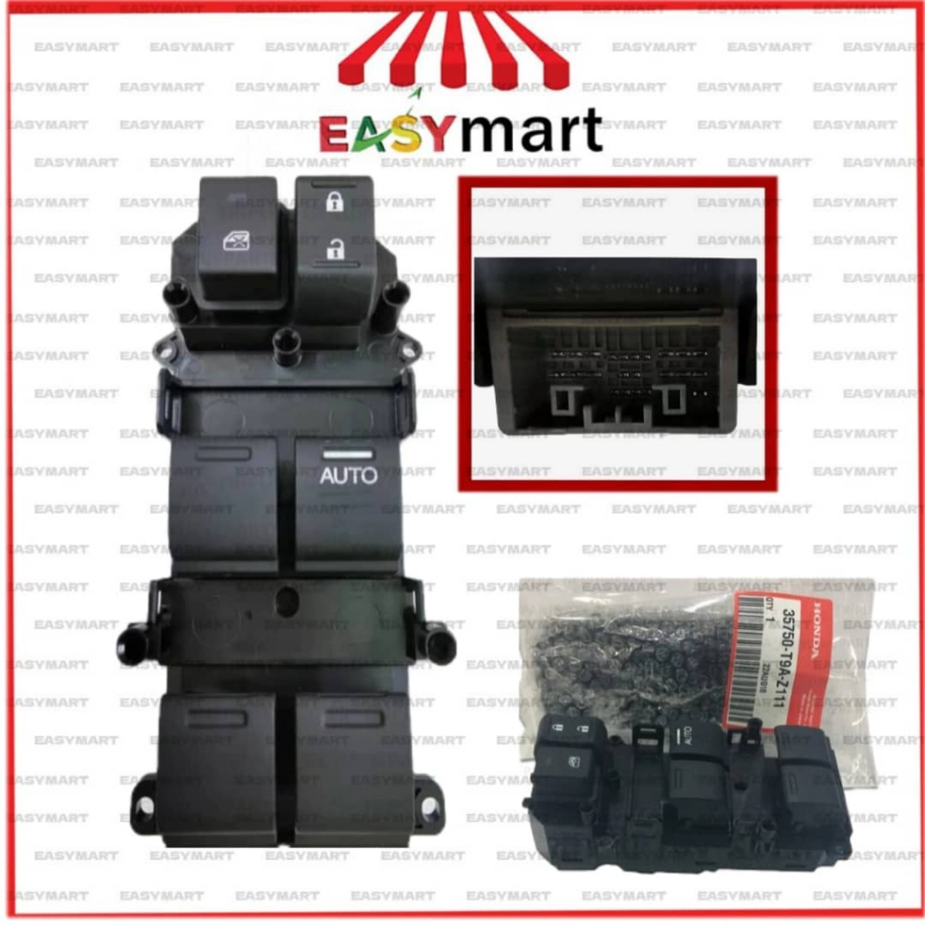 Honda City T9A Jazz T5A 2013 Hrv New Power Window Main Switch Master ...