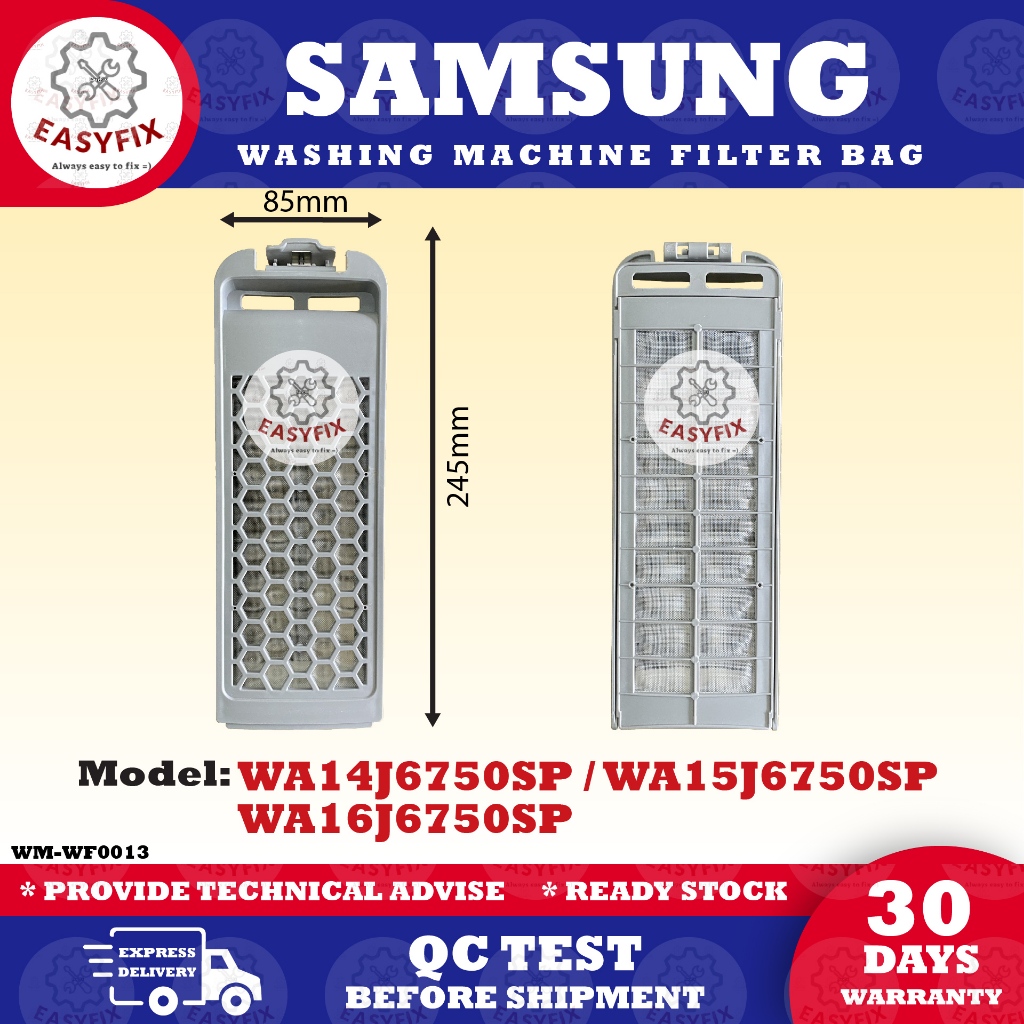 WA14J6750SP / WA15J6750SP / WA16J6750SP SAMSUNG WASHING MACHINE DUST ...