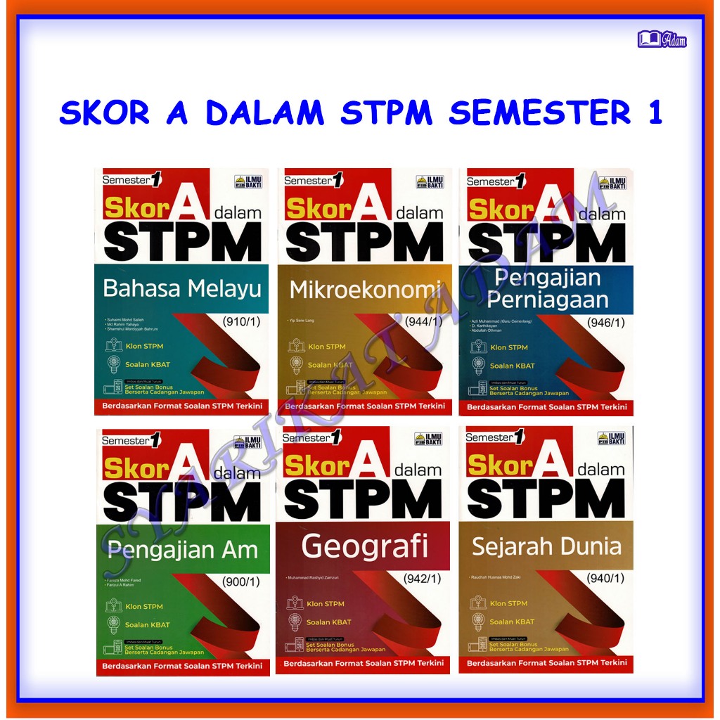 [ADM] BUKU LATIHAN STPM: SKOR A DALAM STPM SEMESTER 1 2023 | Shopee ...