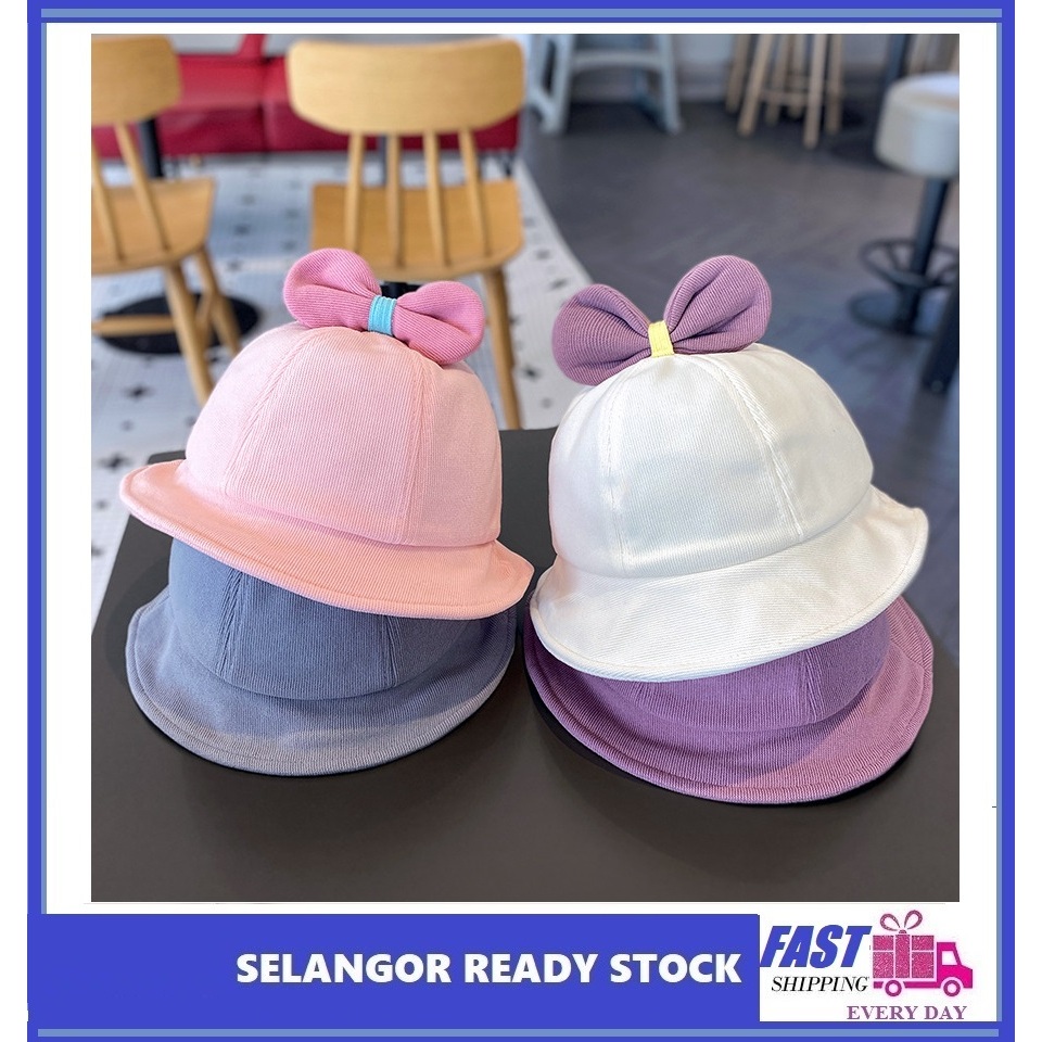 Selangor Stock Kids Girl (6-24m) Fisherman Spring Summer Korean Bowknot ...