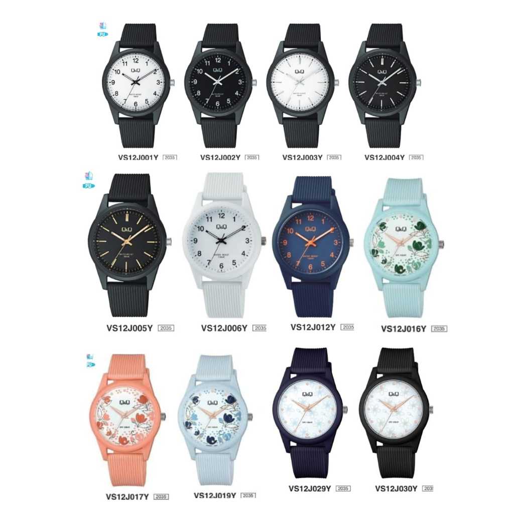 Q&Q by Citizen Classic Men's Black Dial Plastic Band Watch VS12 | Shopee Malaysia