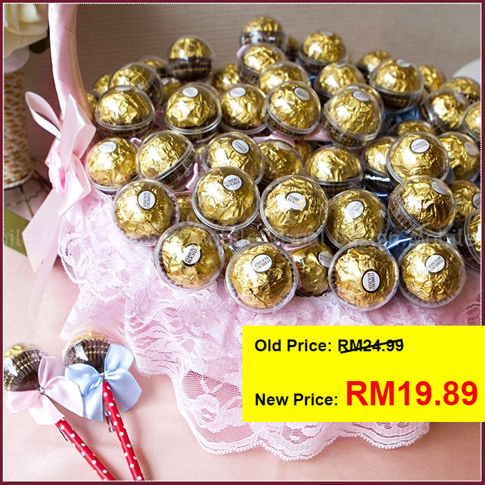 SHIOK 100pcs Ferrero Rocher Acrylic Cup/Casing For Bouquet Flower Gift ...