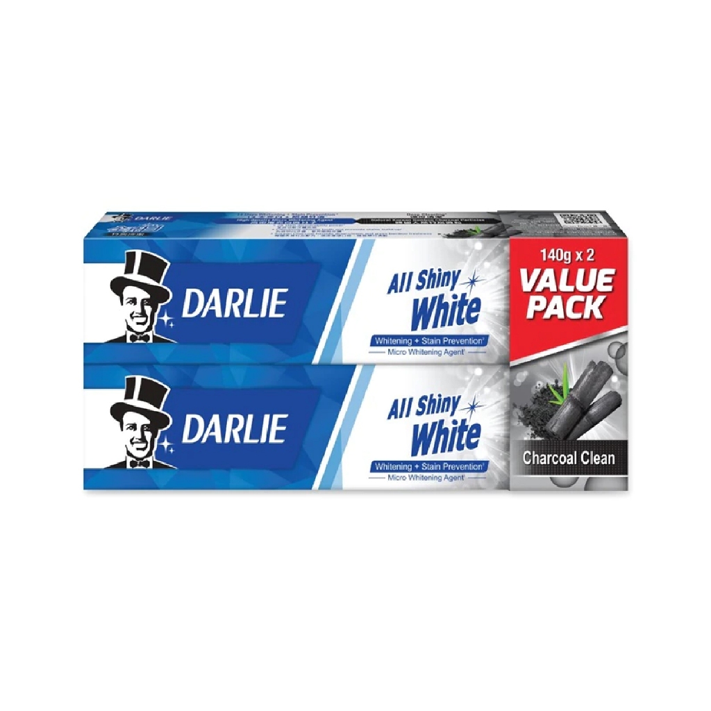 Darlie Whitening Toothpaste Charcoal Clean 140g x 2 (Value Pack)/140g ...