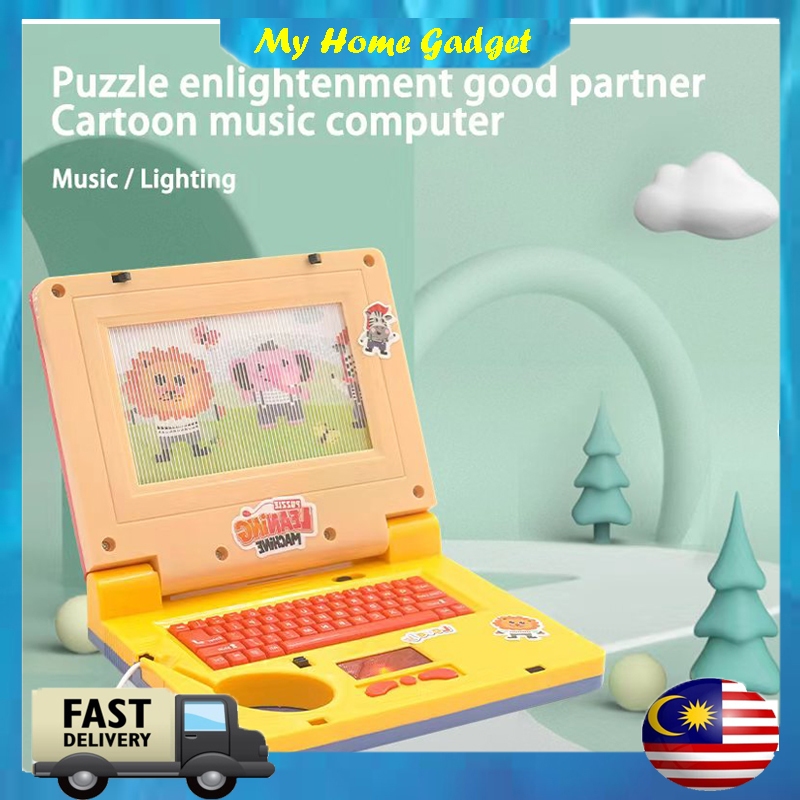 Kids Music Laptop Educational with Screen Pretend Play Computer Early ...