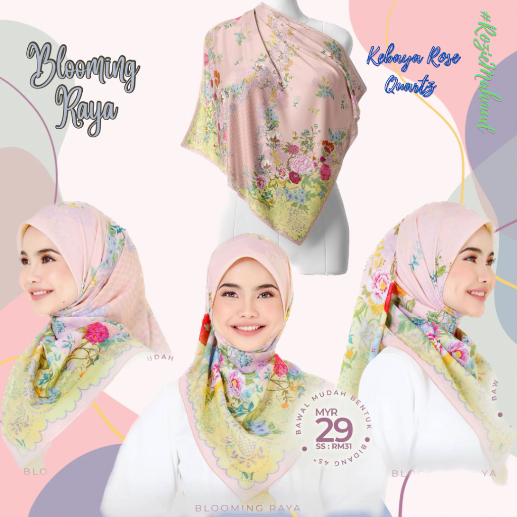 TUDUNG MINAZ HIJAB HARAMAIN / EDISI RAYA/FREEDOM SERIES/BLOSSOM ...