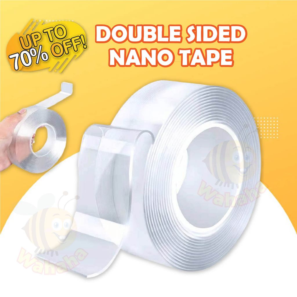 Double Sided Tape Nano Tape Heavy Duty Adhesive Tape Washable Transparent Tape Sticky 雙面膠 ...