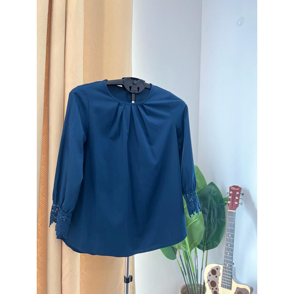preloved blouse navy blue | Shopee Malaysia