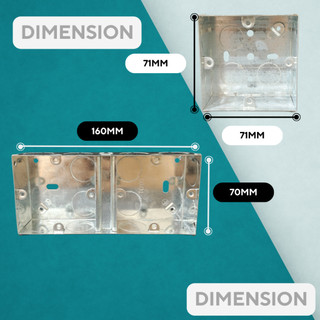 [READY STOCK] G.I METAL SWITCH BOX / KOTAK SUIS LOGAM G.I / METAL ...