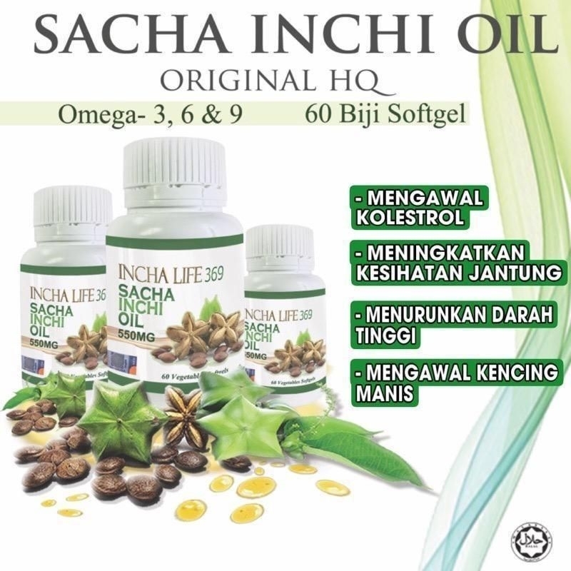 (Original 💯 & Jaminan Wang Dikembalikan) Sacha Inchi Oil Incha life 369 ...