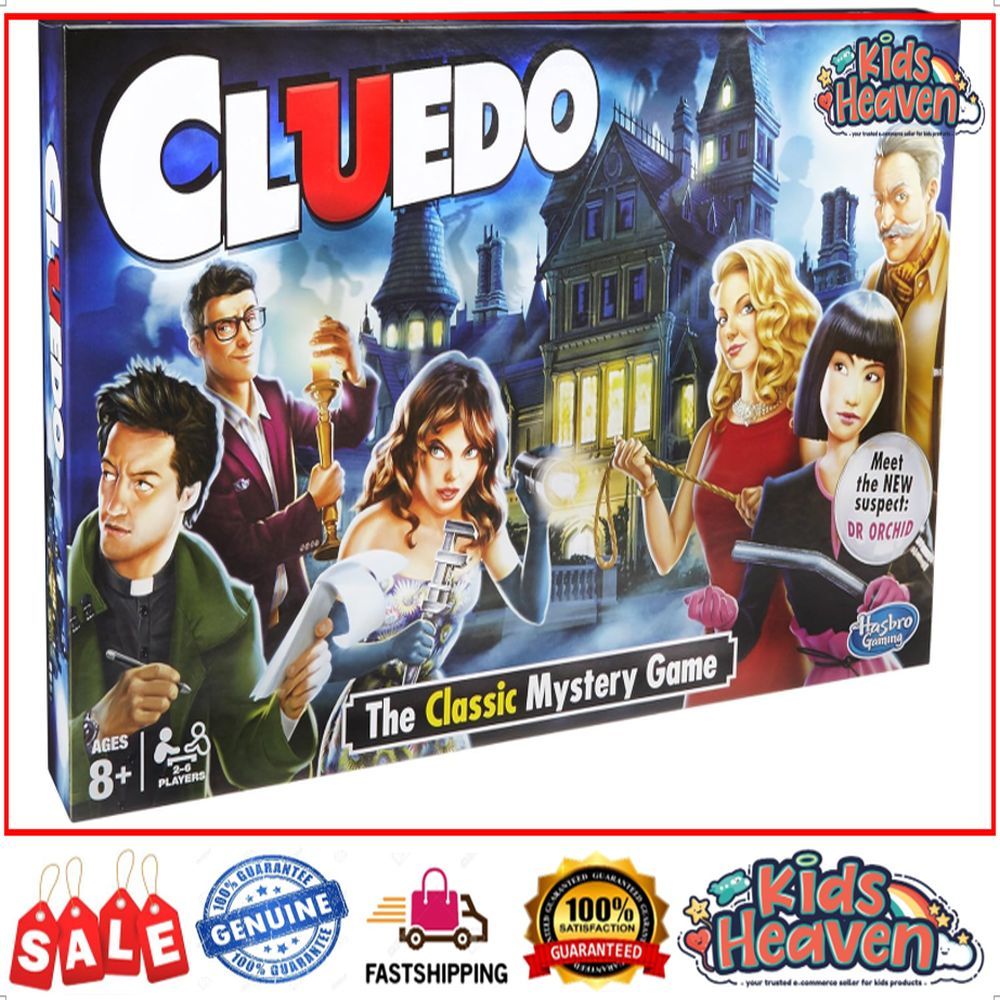 Hasbro Gaming Cluedo The Classic Mystery Board Game (100.0% Original ...
