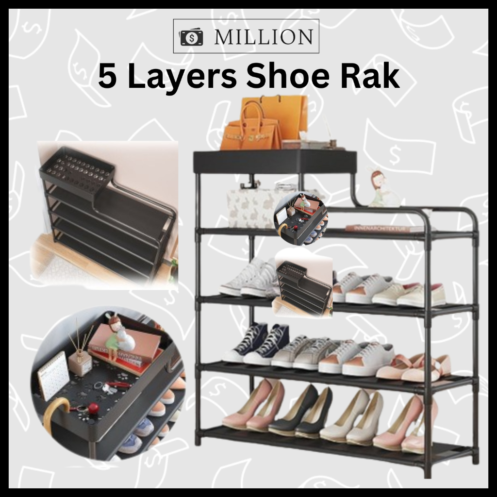 [MILLION] SIMPLE SHOE RACK Organizer Storage Indoor Outdoor Shoe Rack ...