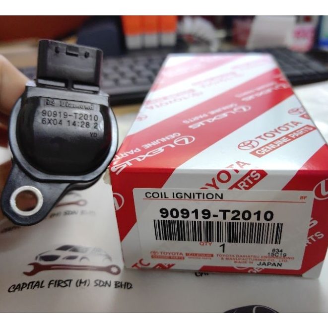 90919-T2010 TOYOTA IGNITION PLUG COIL VIOS NSP151 2016> PERODUA BEZZA 1 ...