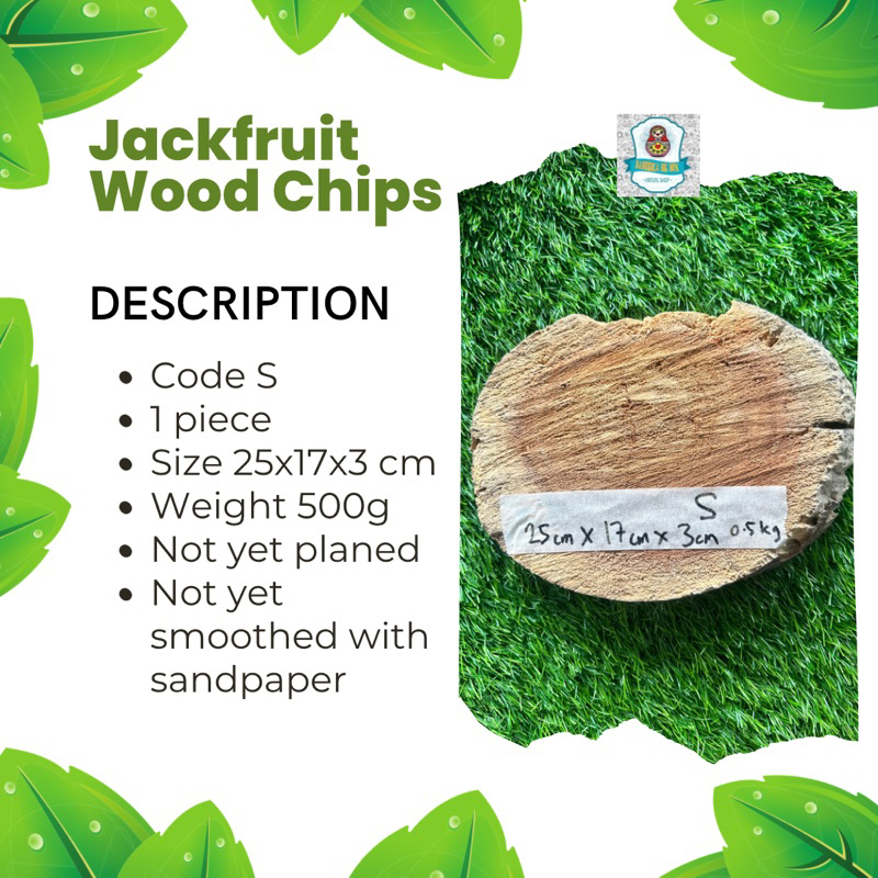 Jackfruit Wood Chips (1 piece) Kepingan Kayu Nangka Craft Wood Work ...