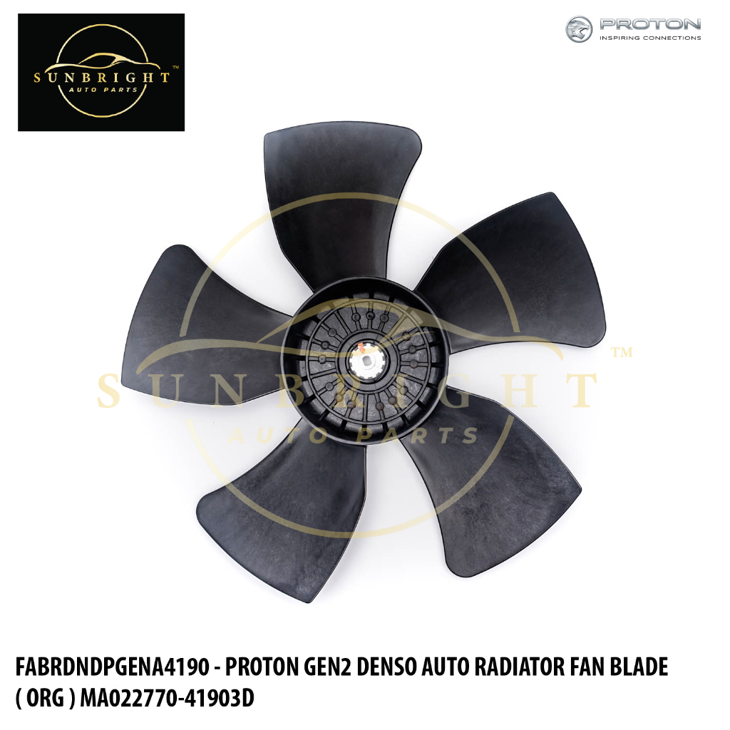 PROTON GEN2 DENSO AUTO RADIATOR FAN BLADE ( ORG ) MA022770-41903D ...