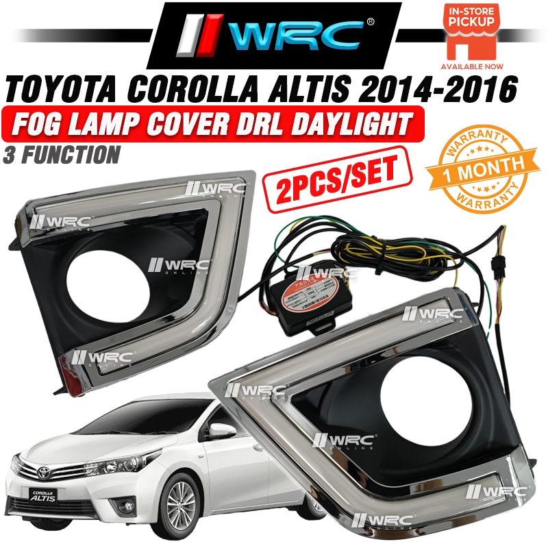 Toyota Corolla Altis 2014 - 2016 Fog Lamp Cover DRL Daylight | Shopee ...