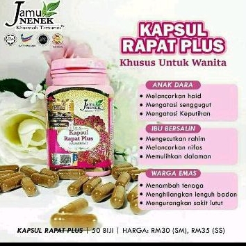 🔥💯 ORIGINAL JAMU NENEK KAPSUL RAPAT PLUS | Shopee Malaysia