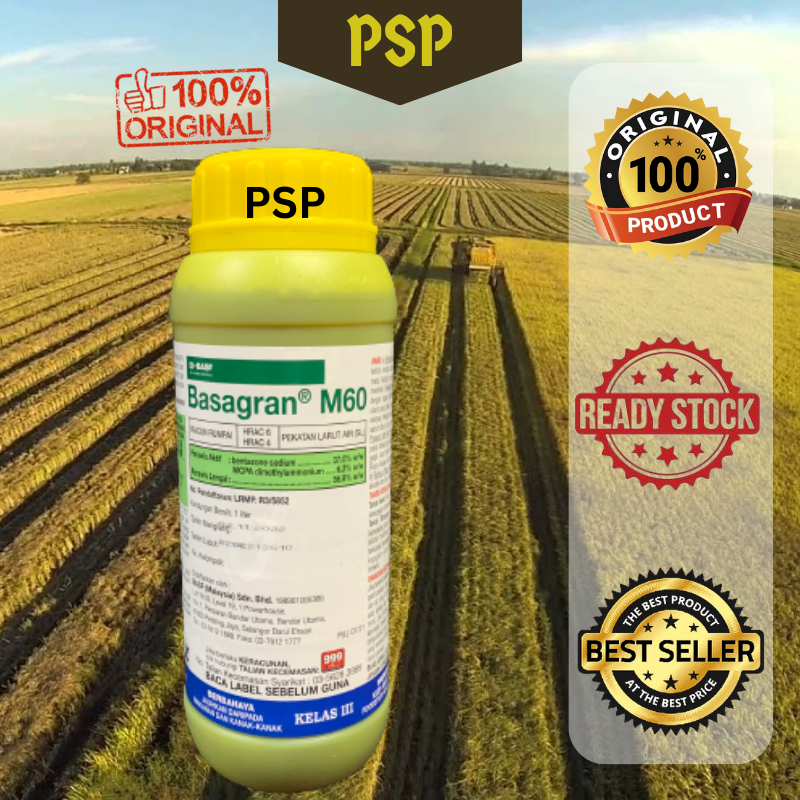 🔥Offer🔥1L BASAGRAN M60 BASF HERBICIDE 37.0 + 6.2% RACUN RUMPAI RUMPUT ...