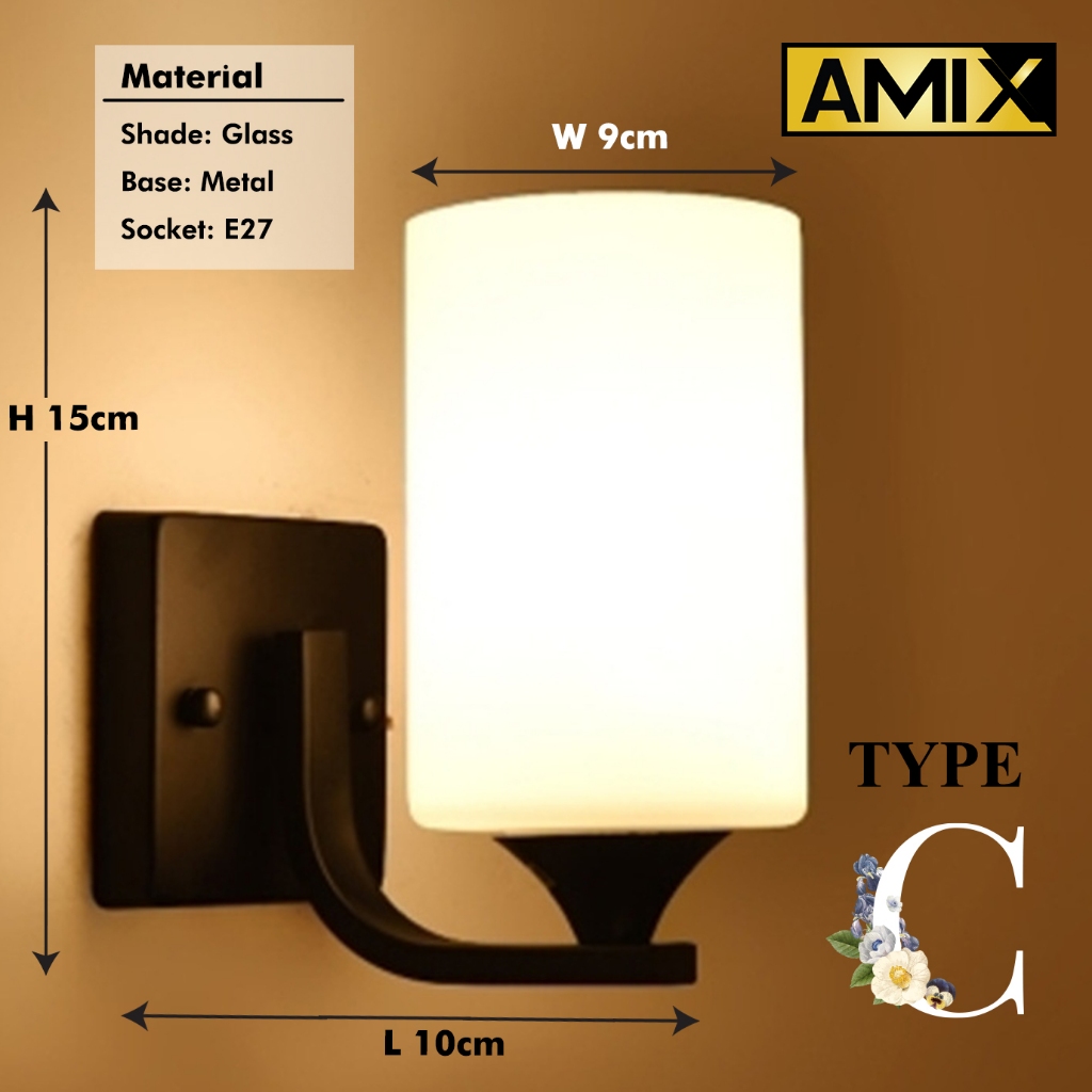Wall Lamp Designer Decorative Indoor Wall Light /E27 Lampu Dinding ...