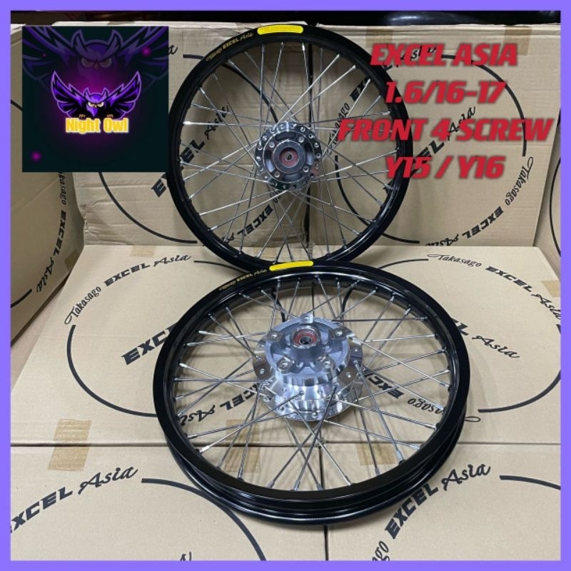 EXCEL ASIA TAKASAGO #140/140-17 #160/160-17 #185/185-17 ALLOY RIM SET ...