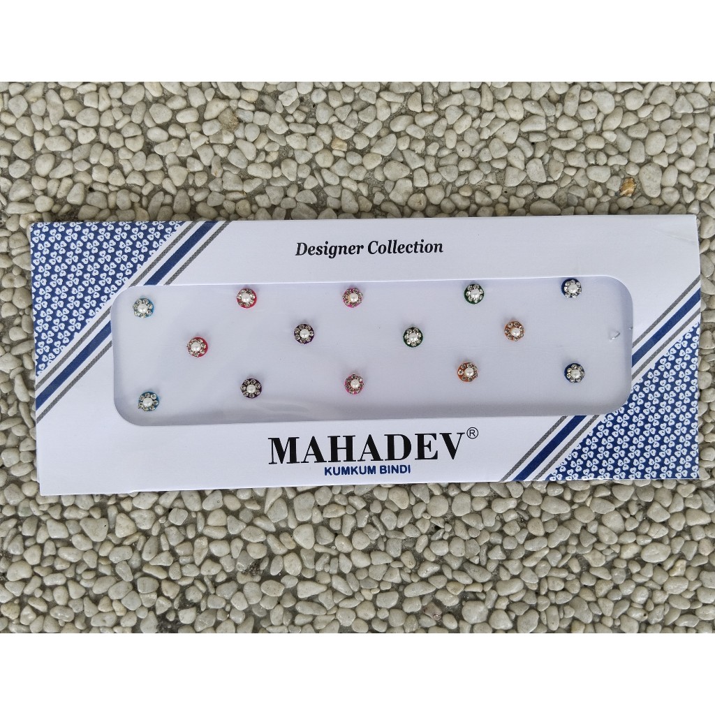 Fancy White Stone Pearl Design Indian Sticker Pottu Forehead Bindi Potu ...