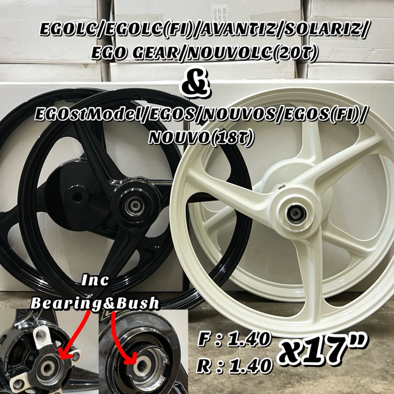 ENKEI SPORT RIM 3L 3 BATANG 17 EGO/ EGOS /NOUVO S / Ego LC / Ego ...