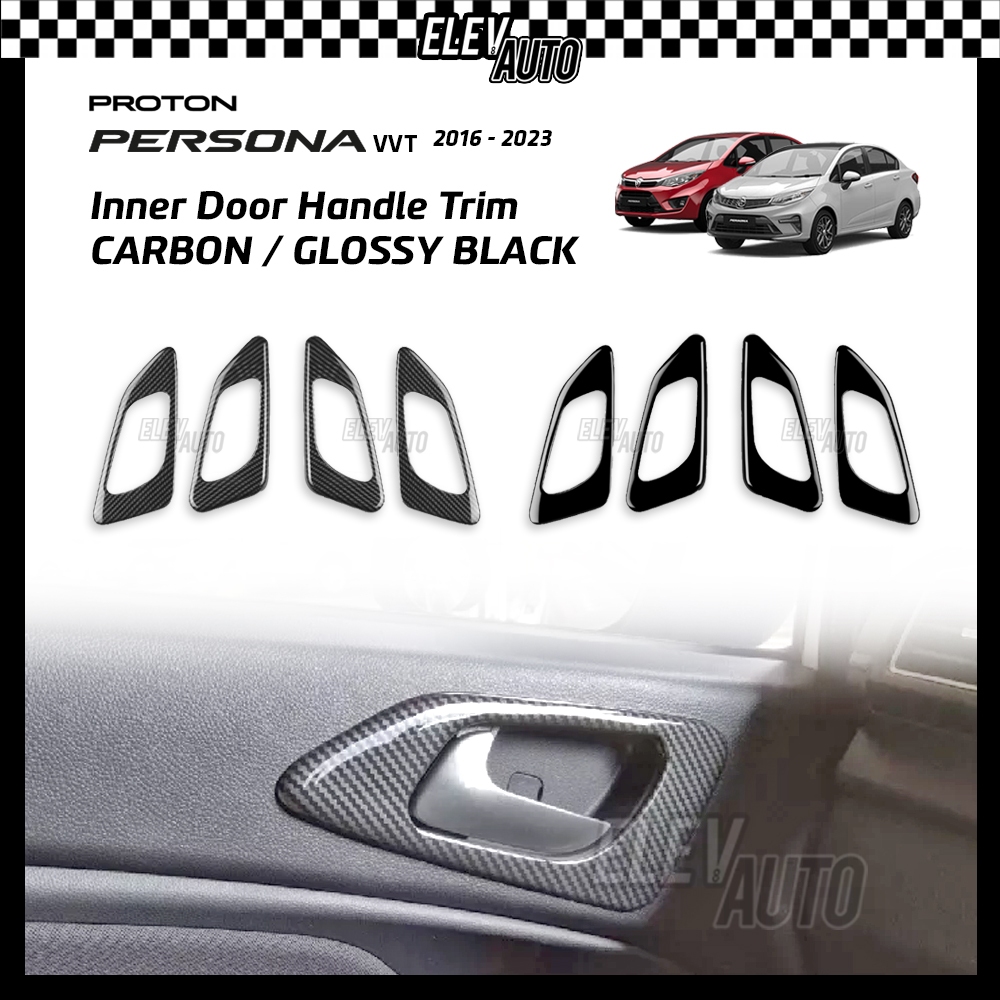Proton Persona VVT 2016 - 2023 Interior Door Handle Trim Carbon Cover ...