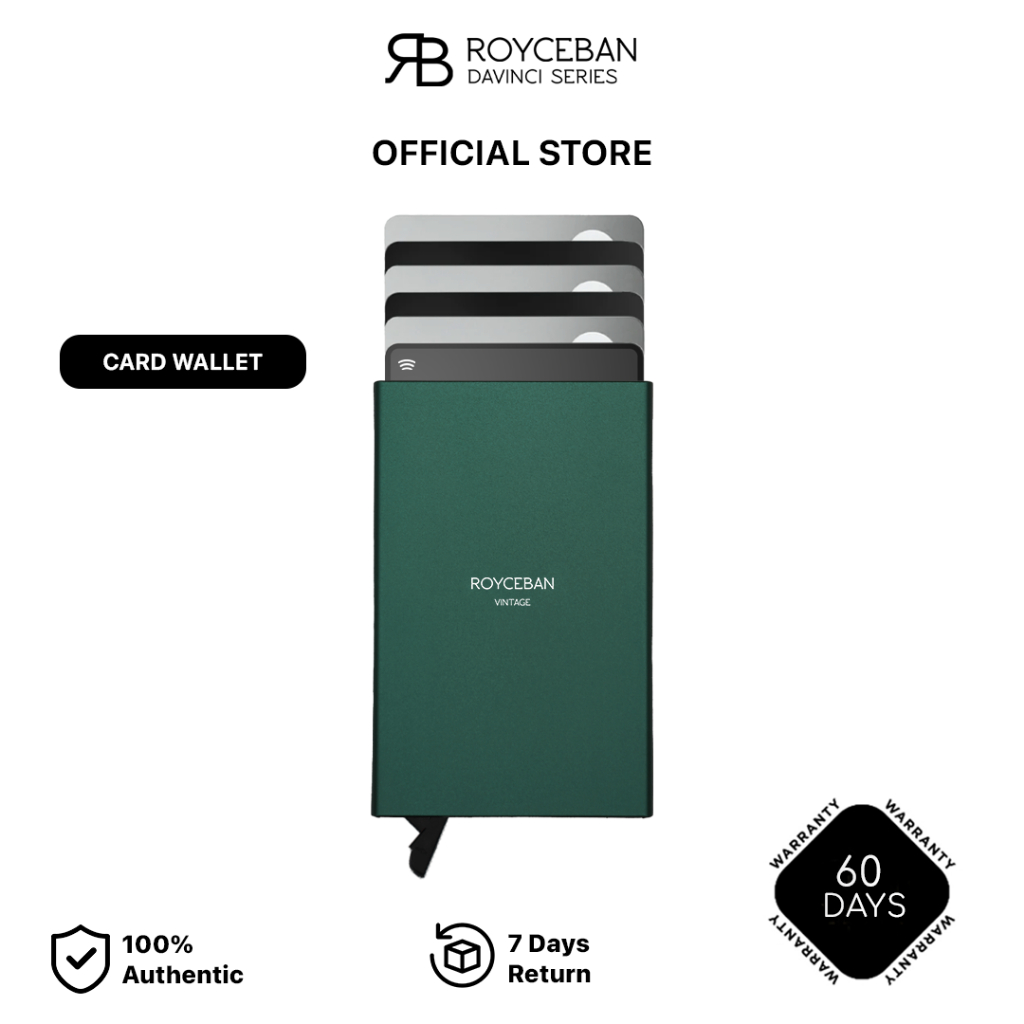 ROYCEBAN DAVINCI SERIES [VINTAGE] | Card Wallet Slim Pop Up Metal Card ...