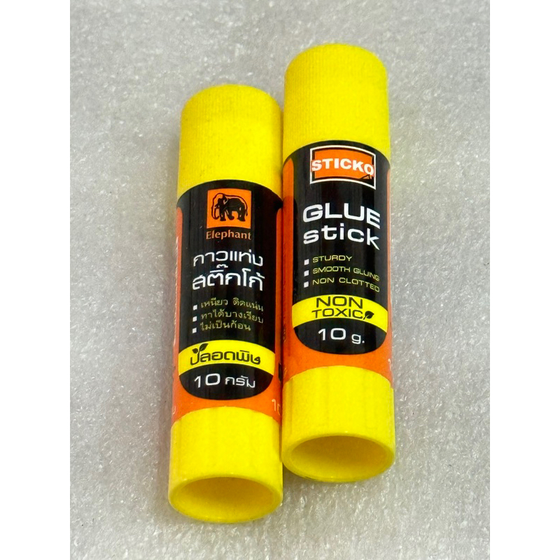 ELEPHANT STICKO 10G GLUE STICK NON-TOXIC NON CLOTTED SMOOTH GLUING 浆糊棒 ...